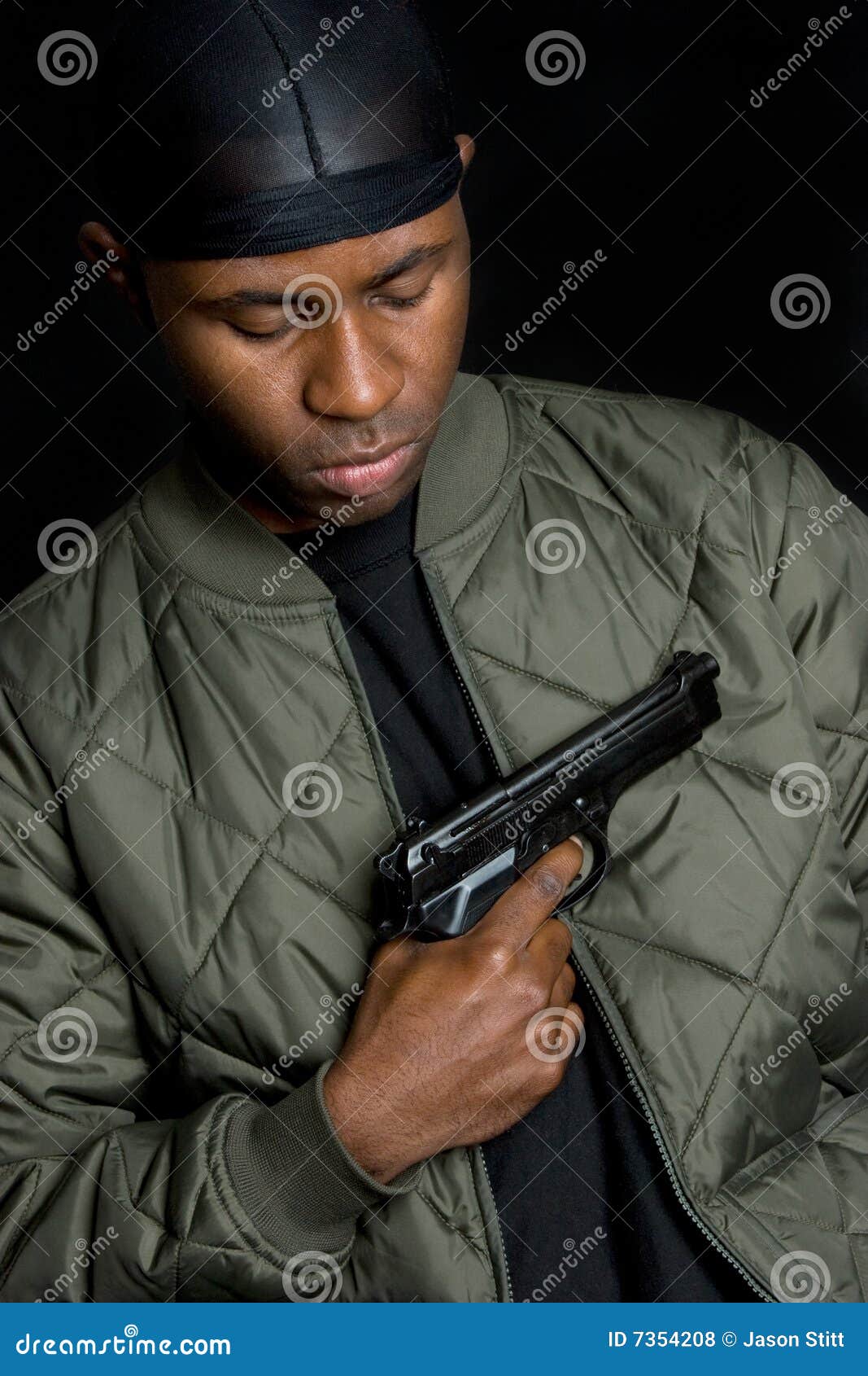 Gangster Gun Boy stock photo. Image of holding, black - 7354208