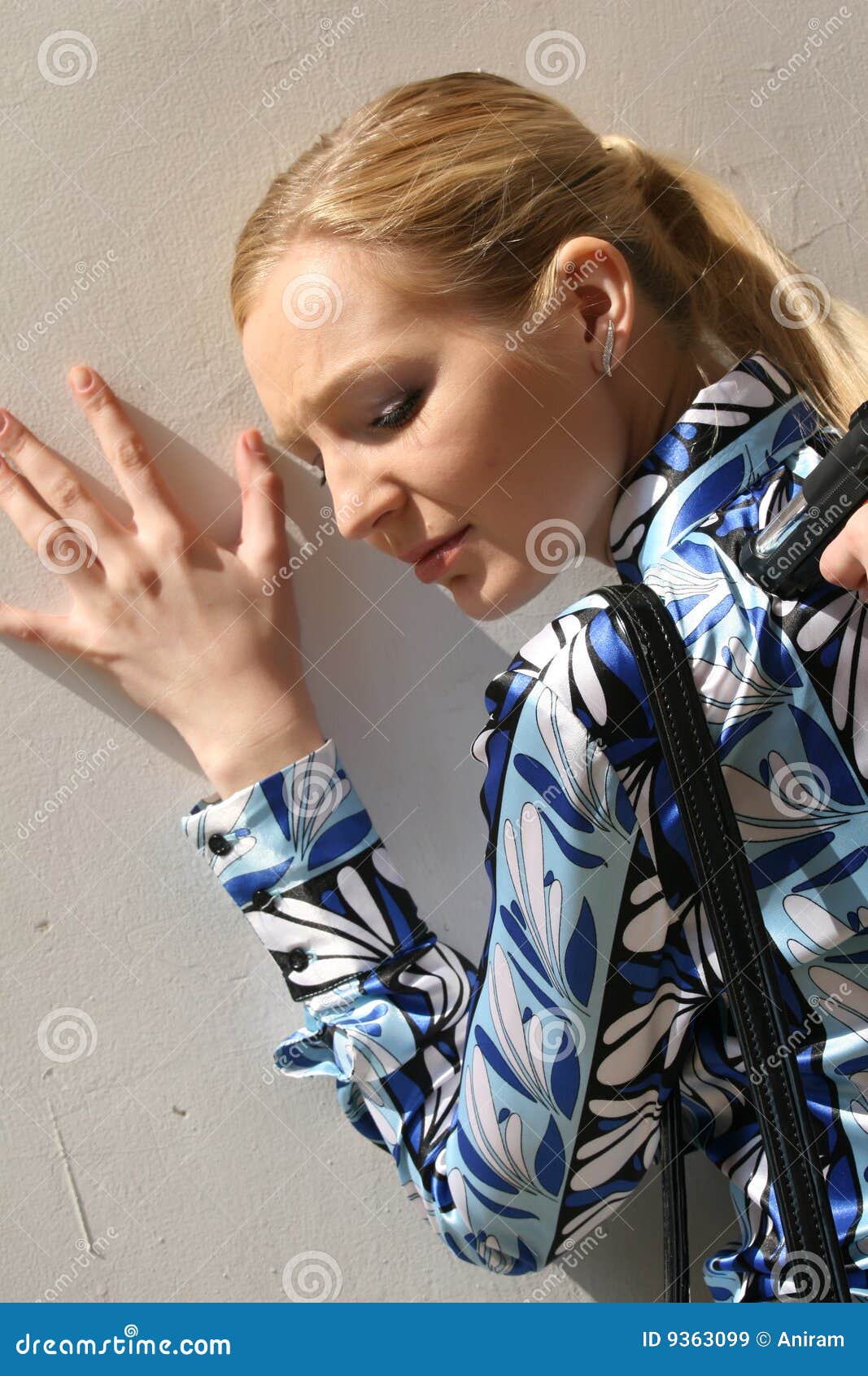 Gangster Holds Woman at Gunpoint Stock Image - Image of robbing, attack ...