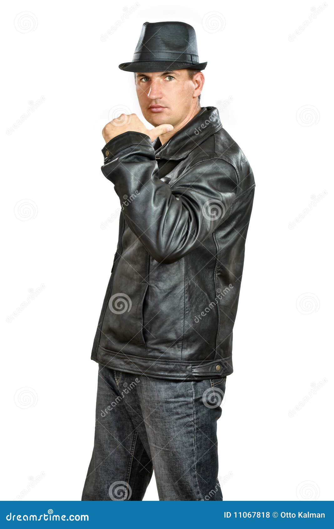 Gangster Man stock photo. Image of isolated, killer, model - 11067818