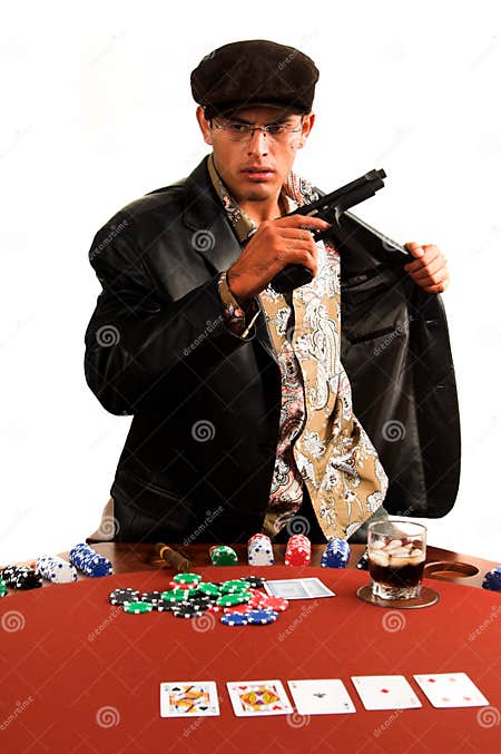 Gangster Poker stock image. Image of latin, money, wager - 1801389