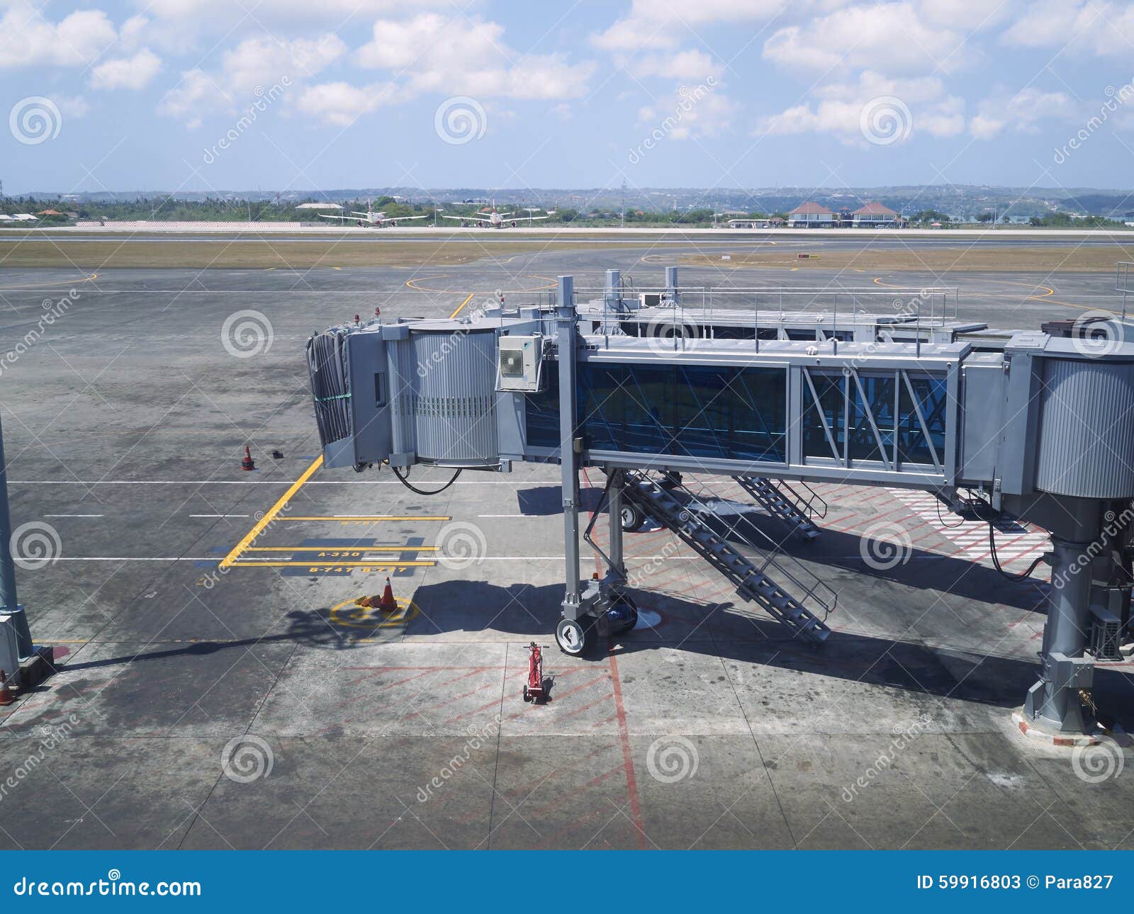 Gangways for the plane stock image. Image of passenger - 59916803