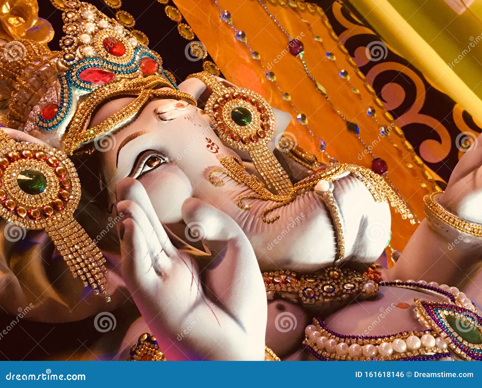 Ganpati Bappa stock photo. Image of bless, bappa, morya - 161618146