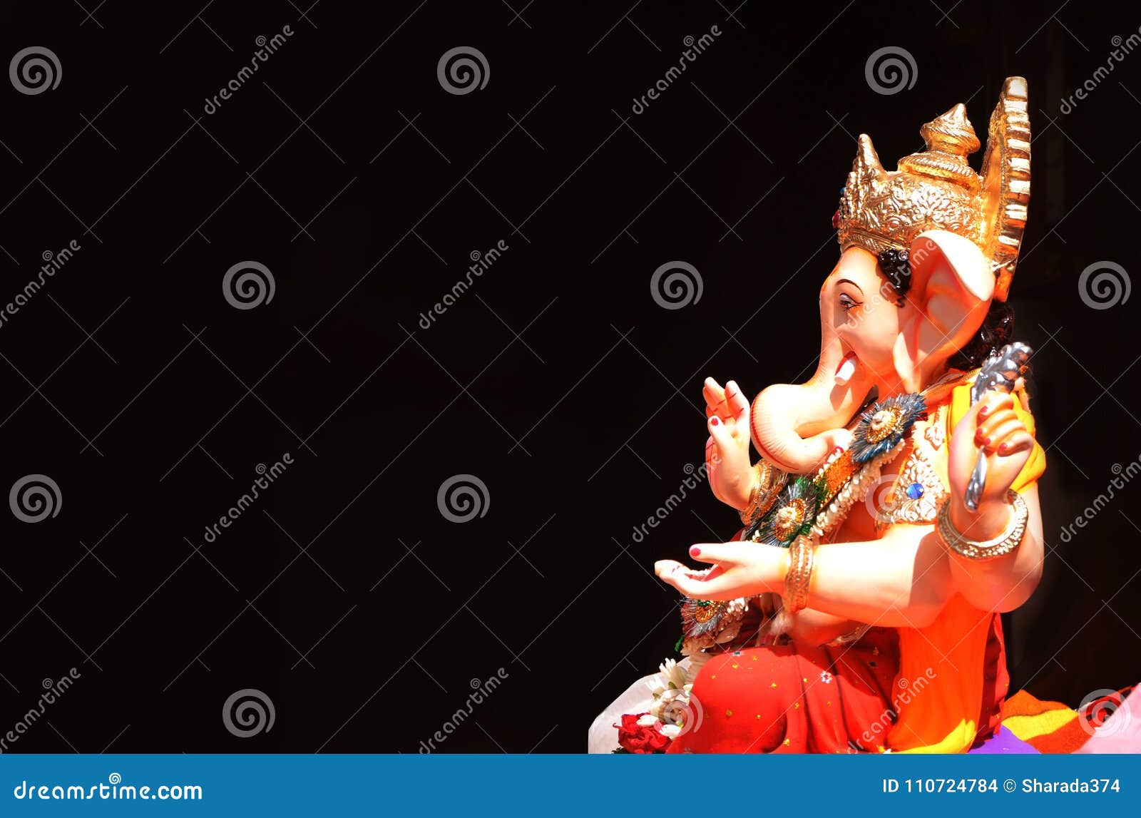 Ganpati decoration god stock photo. Image of ganpati - 110724784