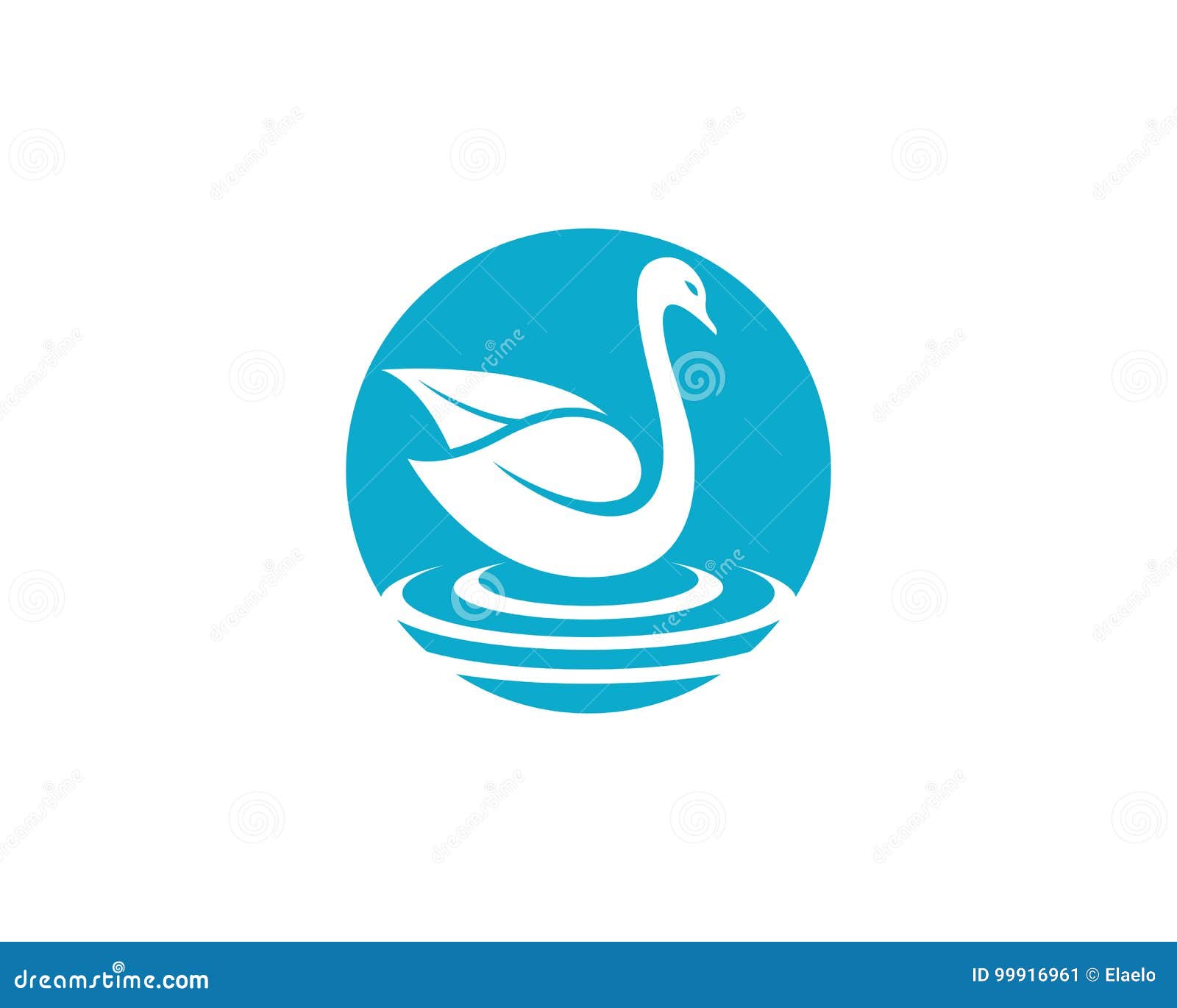 Gans-Logo Template-Illustration Vektor Abbildung - Illustration von ...