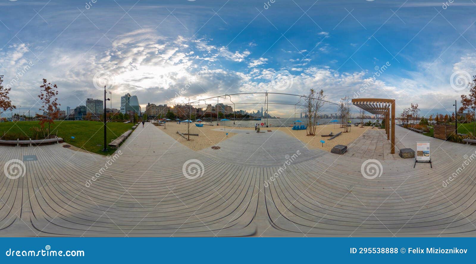 Gansevoort Beach New York. 360 Equirectangular Image 2023 Stock Photo ...
