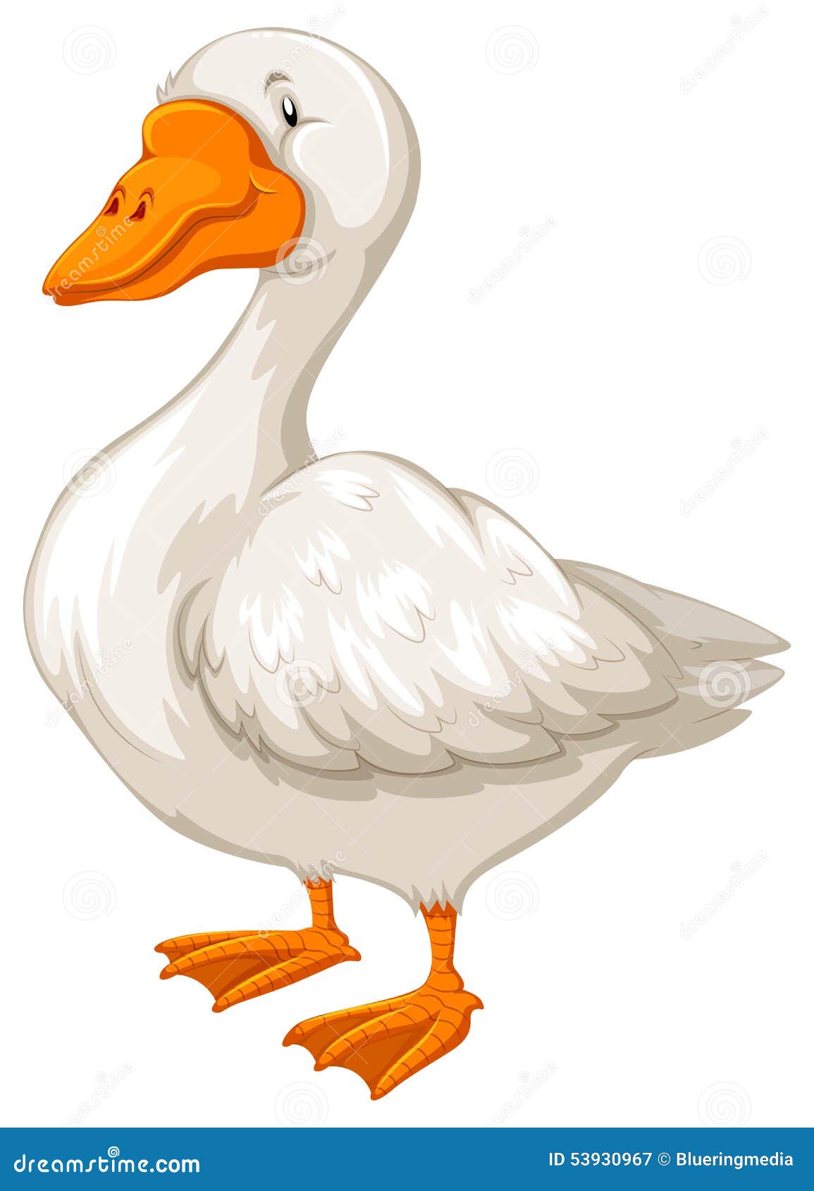 Ganso ilustración del vector. Ilustración de cara, ganso - 53930967