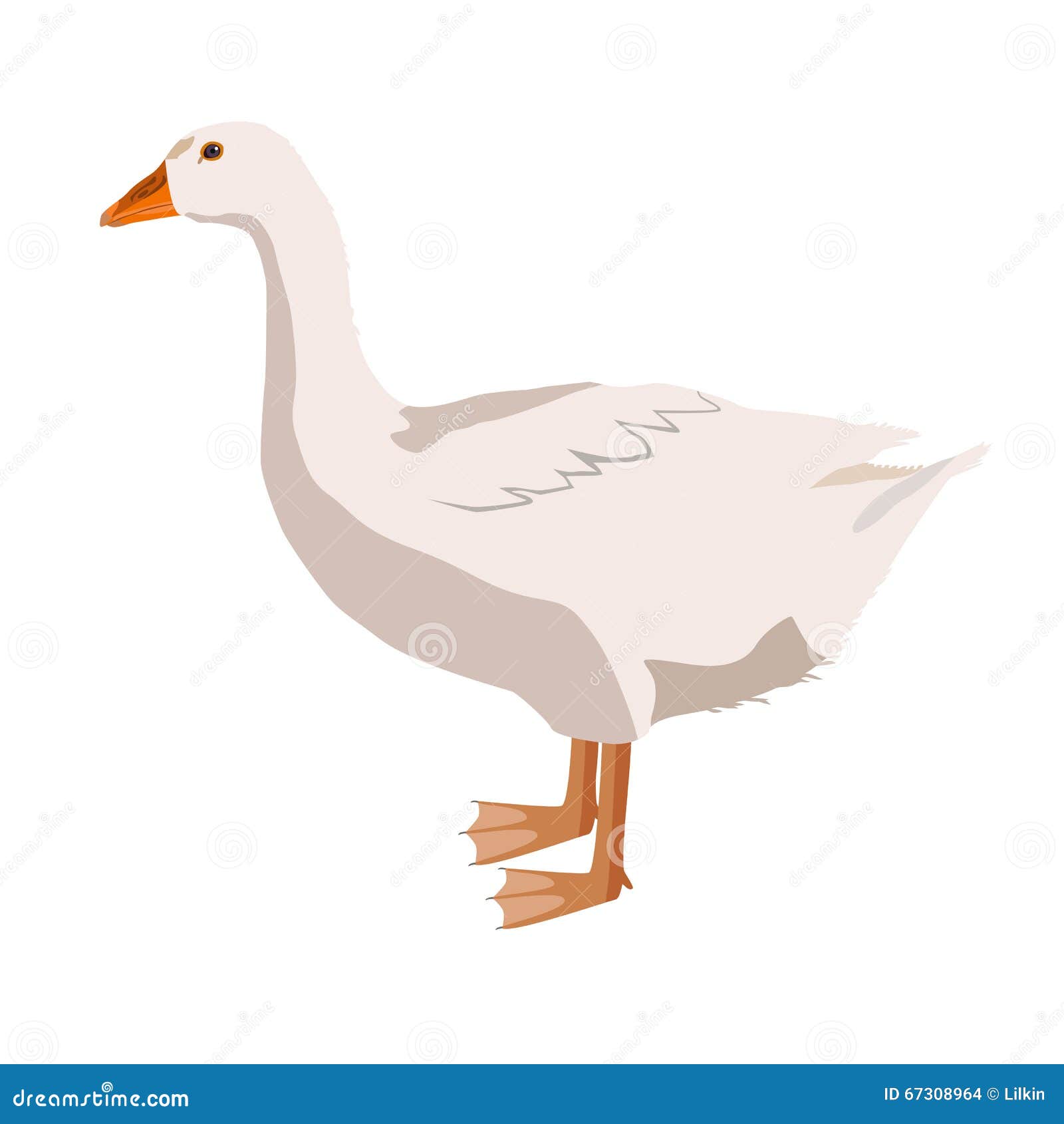 Ganso ilustración del vector. Ilustración de agricultura - 67308964