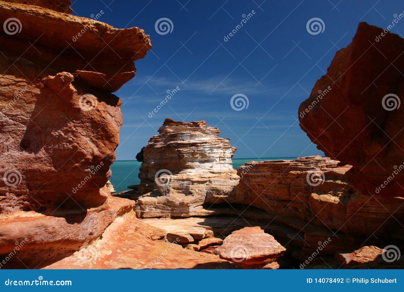Gantheum Point Rocks - Broome Stock Photo - Image of paradise, beach ...