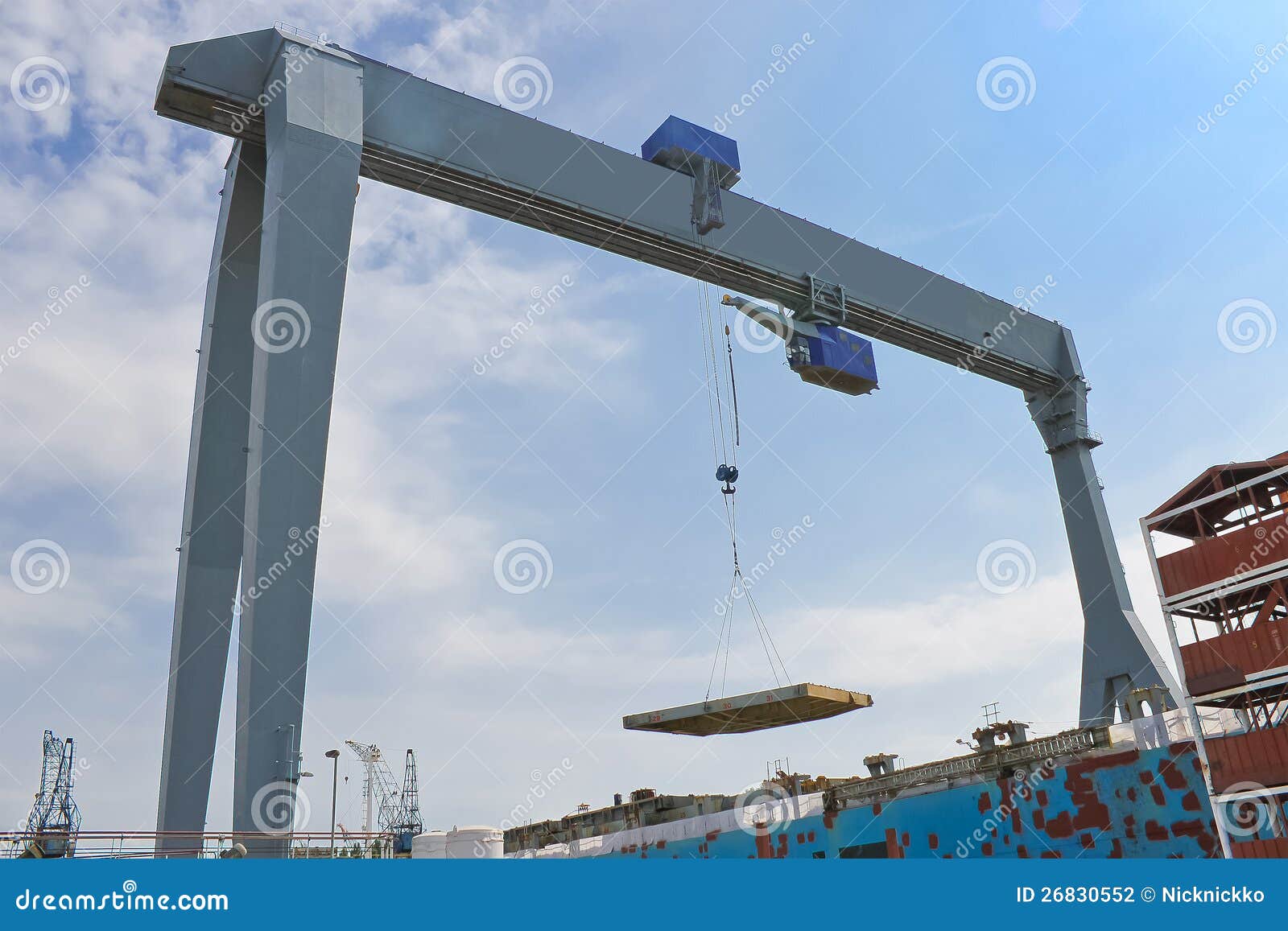 Gantry crane stock photo. Image of harbor, cargo, harbour - 26830552
