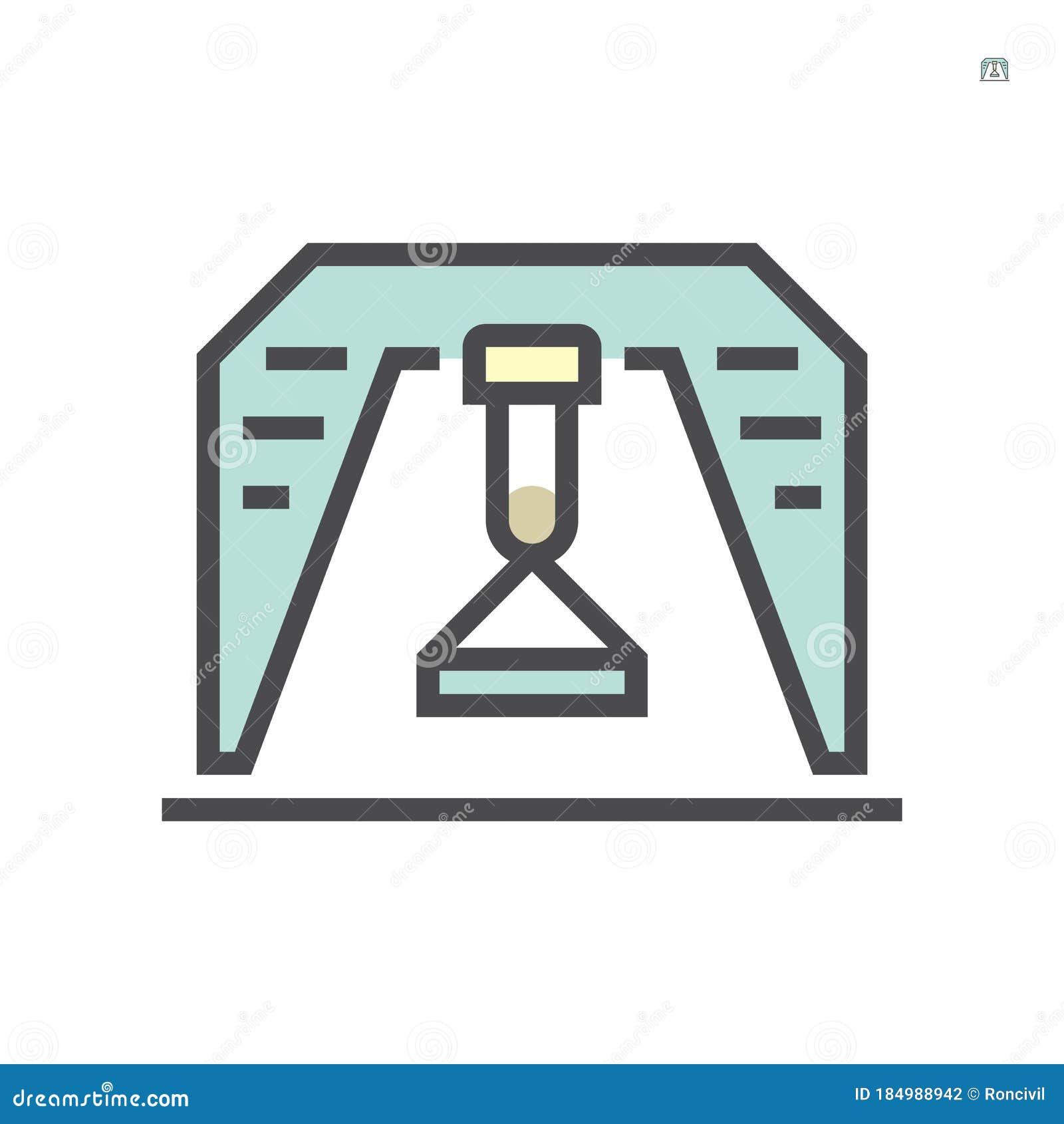 Gantry crane icon stock vector. Illustration of industrial - 184988942