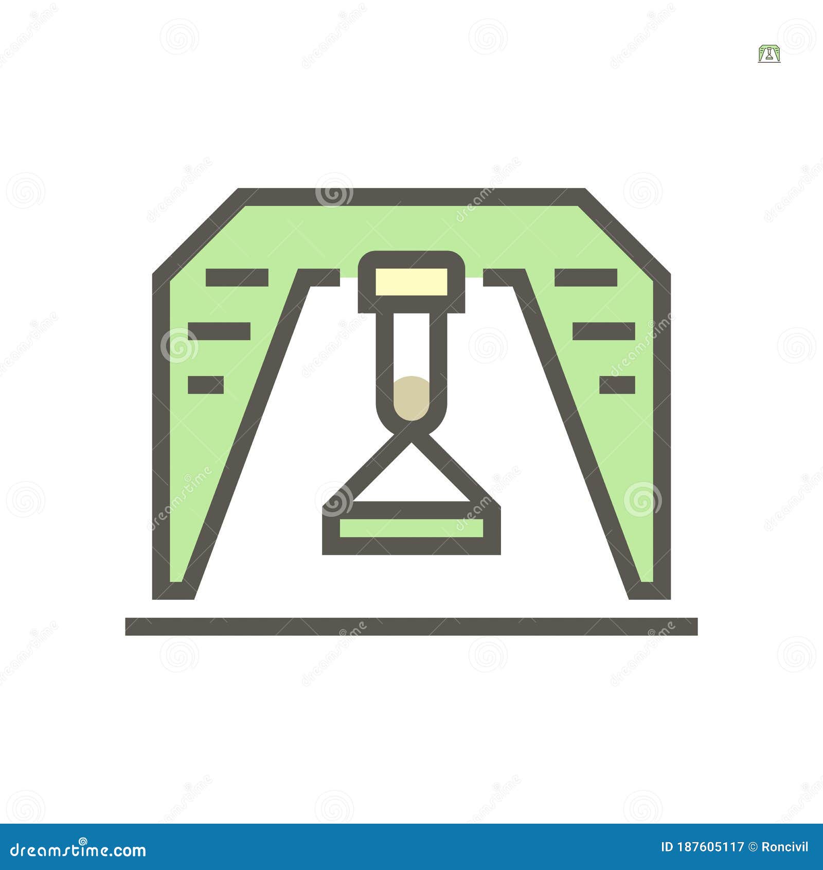 Gantry crane icon stock vector. Illustration of gantry - 187605117