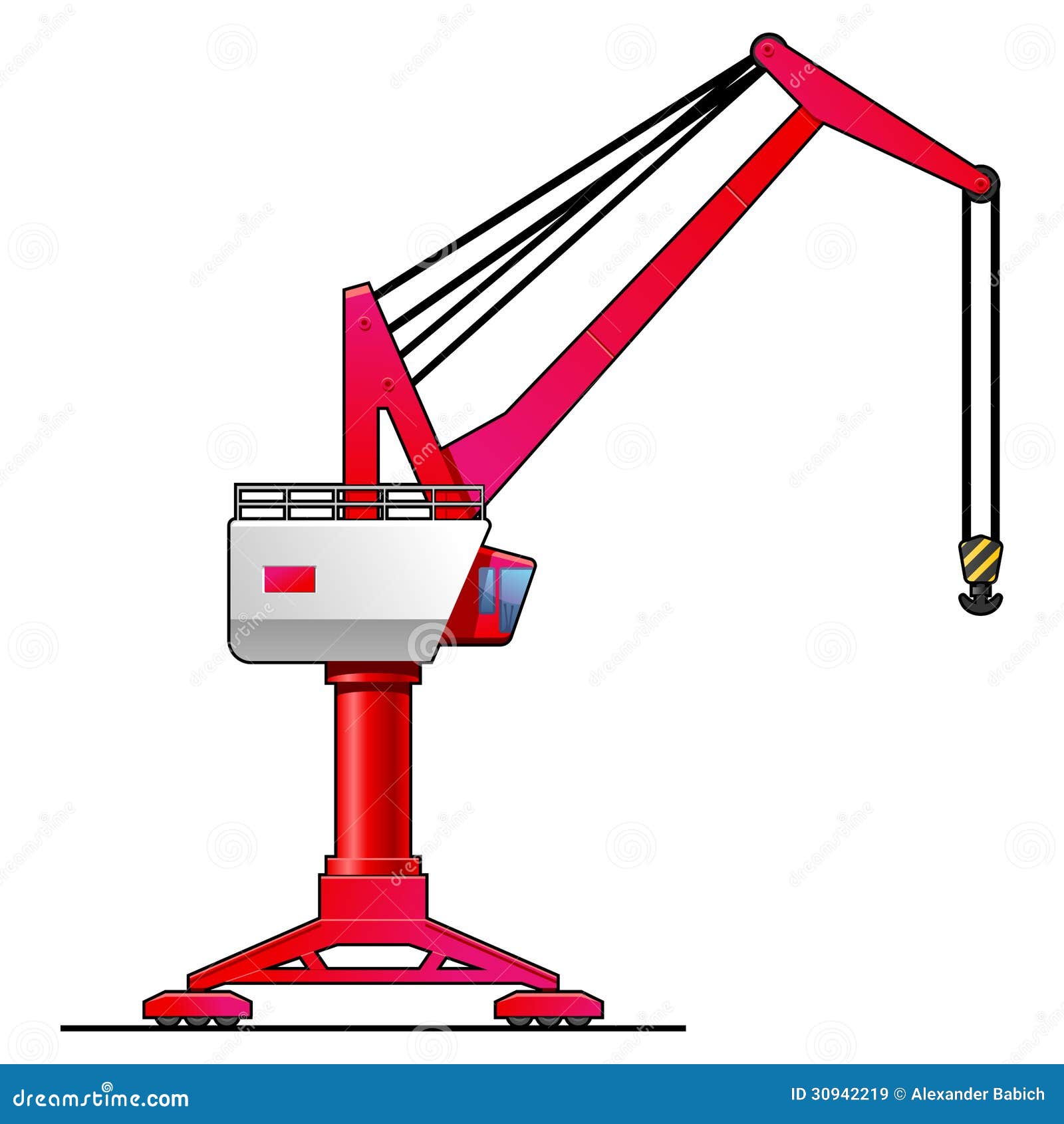 Gantry Crane Cartoon Vector | CartoonDealer.com #30942219