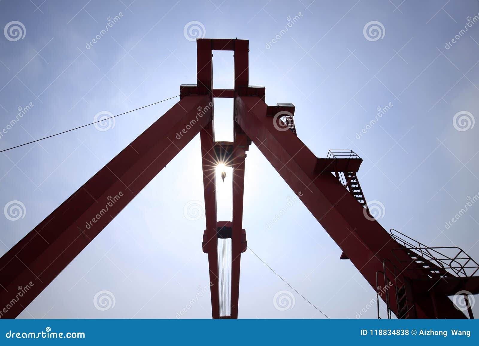 Gantry crane stock photo. Image of hang, heavy, height - 118834838