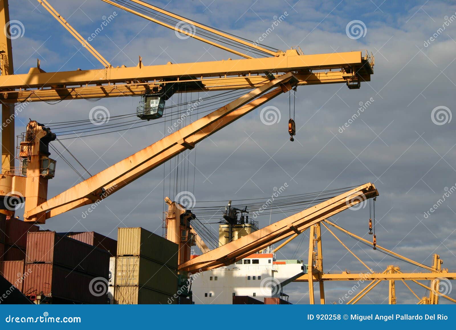 Gantry cranes stock photo. Image of freight, crane, port - 920258