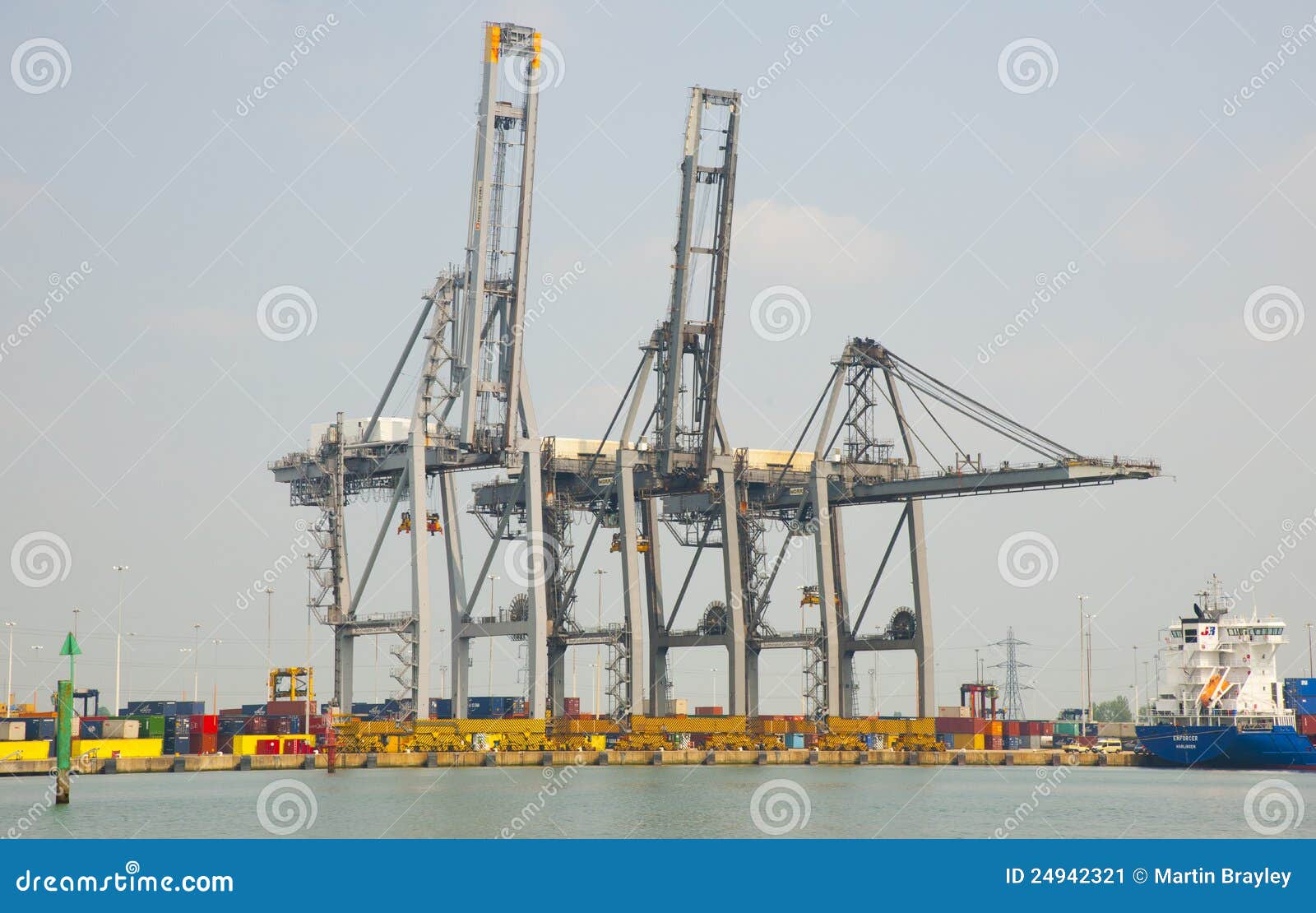 Gantry Cranes at the Container Port Editorial Photo - Image of chacon ...