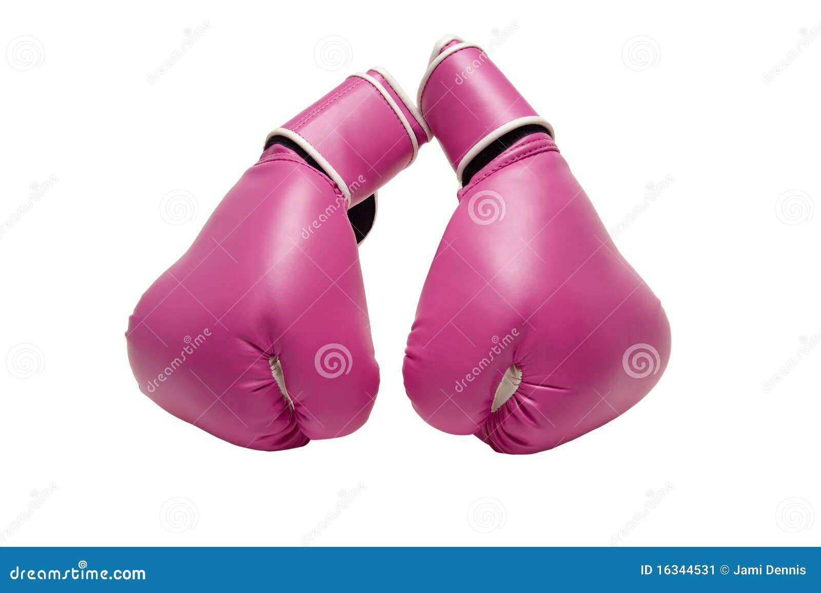 Gants de boxe roses image stock. Image du femelle, matériel - 16344531