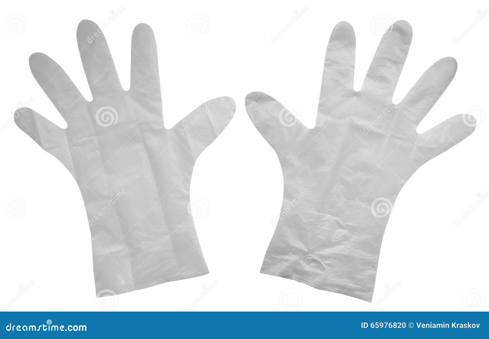 Gants En Plastique D'isolement Photo stock - Image du domestique ...