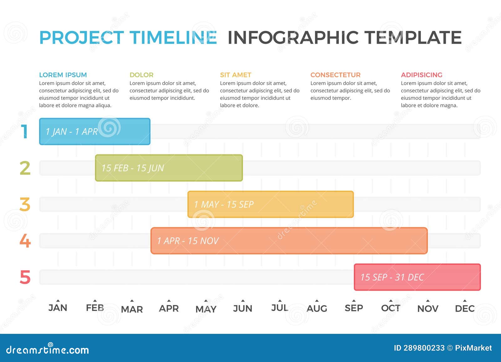 Gantt Chart Cartoon Vector | CartoonDealer.com #289800233