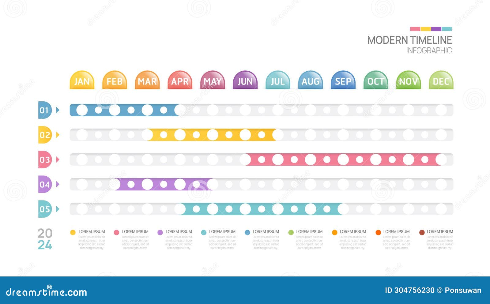 Gantt Chart Timeline Infographic Template. Modern Milestone Element ... Gantt Chart Timeline Infographic Template. Modern Milestone Element ...