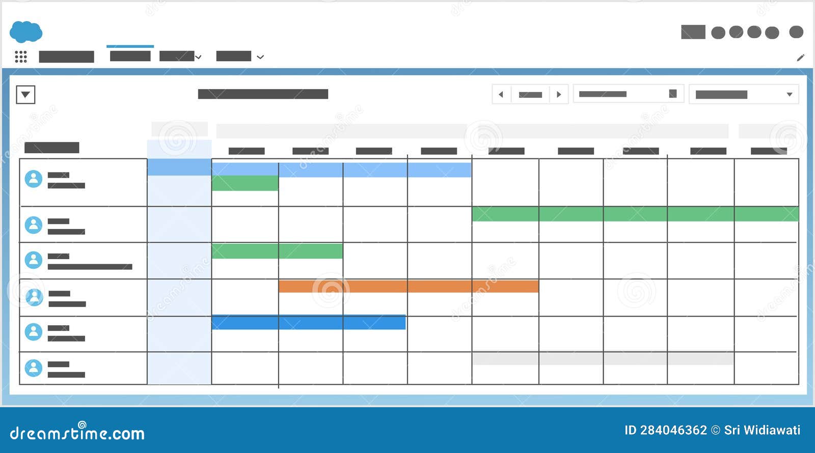 Gantt Chart Timeline Strategy Planning Schedule Agenda Project Task ...