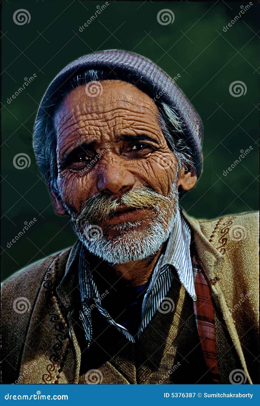 Gaoubura (the Village Headman) Stock Image - Image of villager, head ...