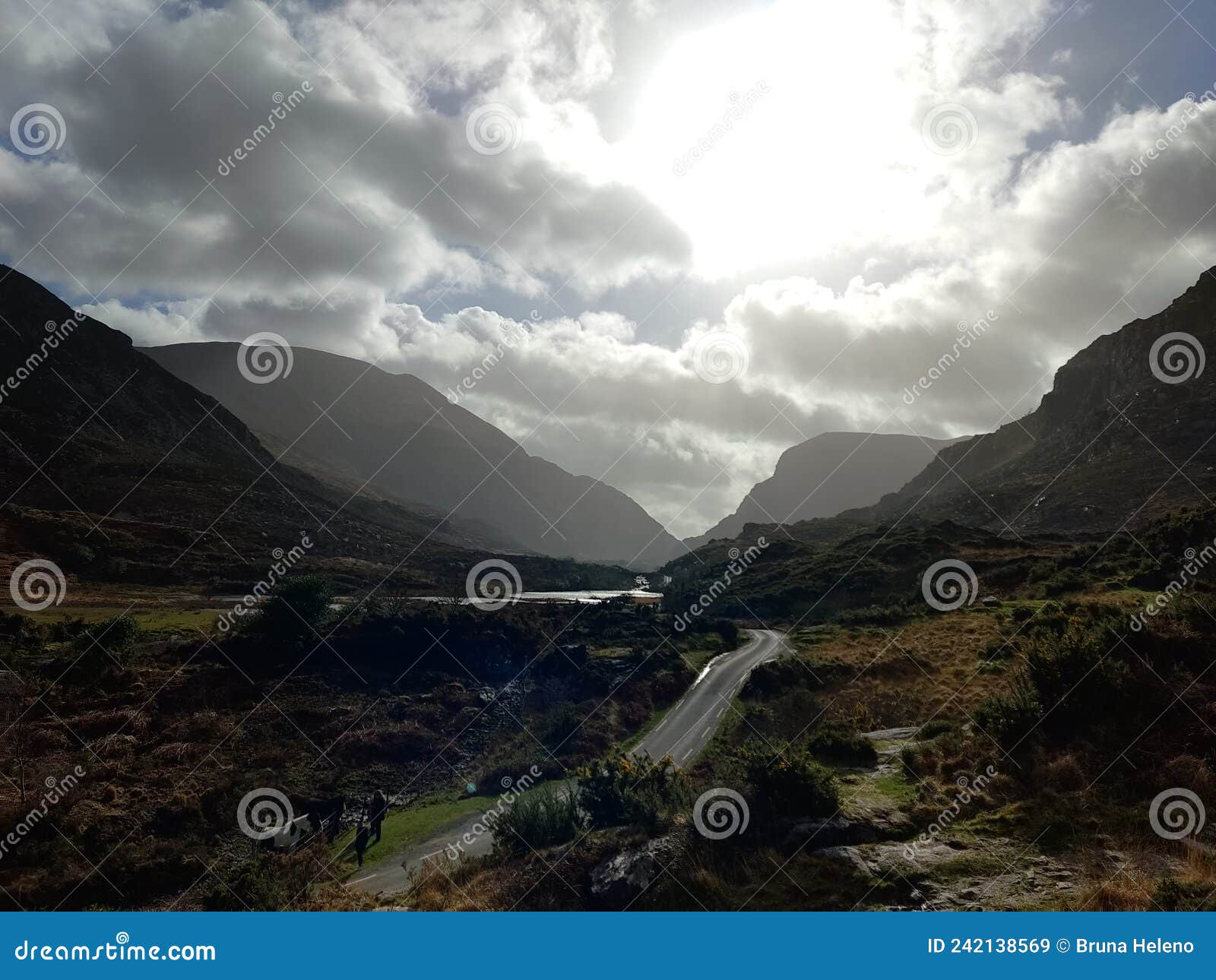Gap of Dunloe stock image. Image of alps, cloud, mountain - 242138569