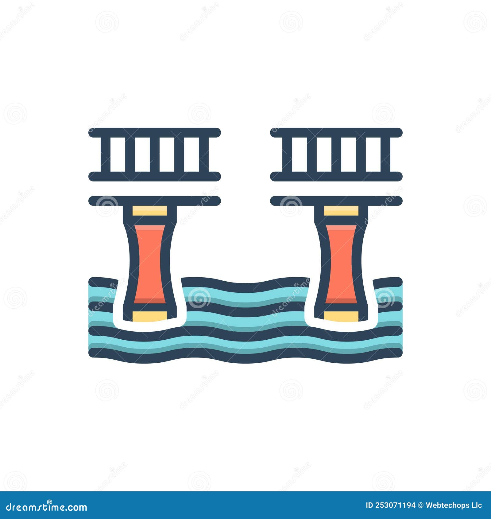 Color Illustration Icon For Gap, Space And Chasm | CartoonDealer.com ...