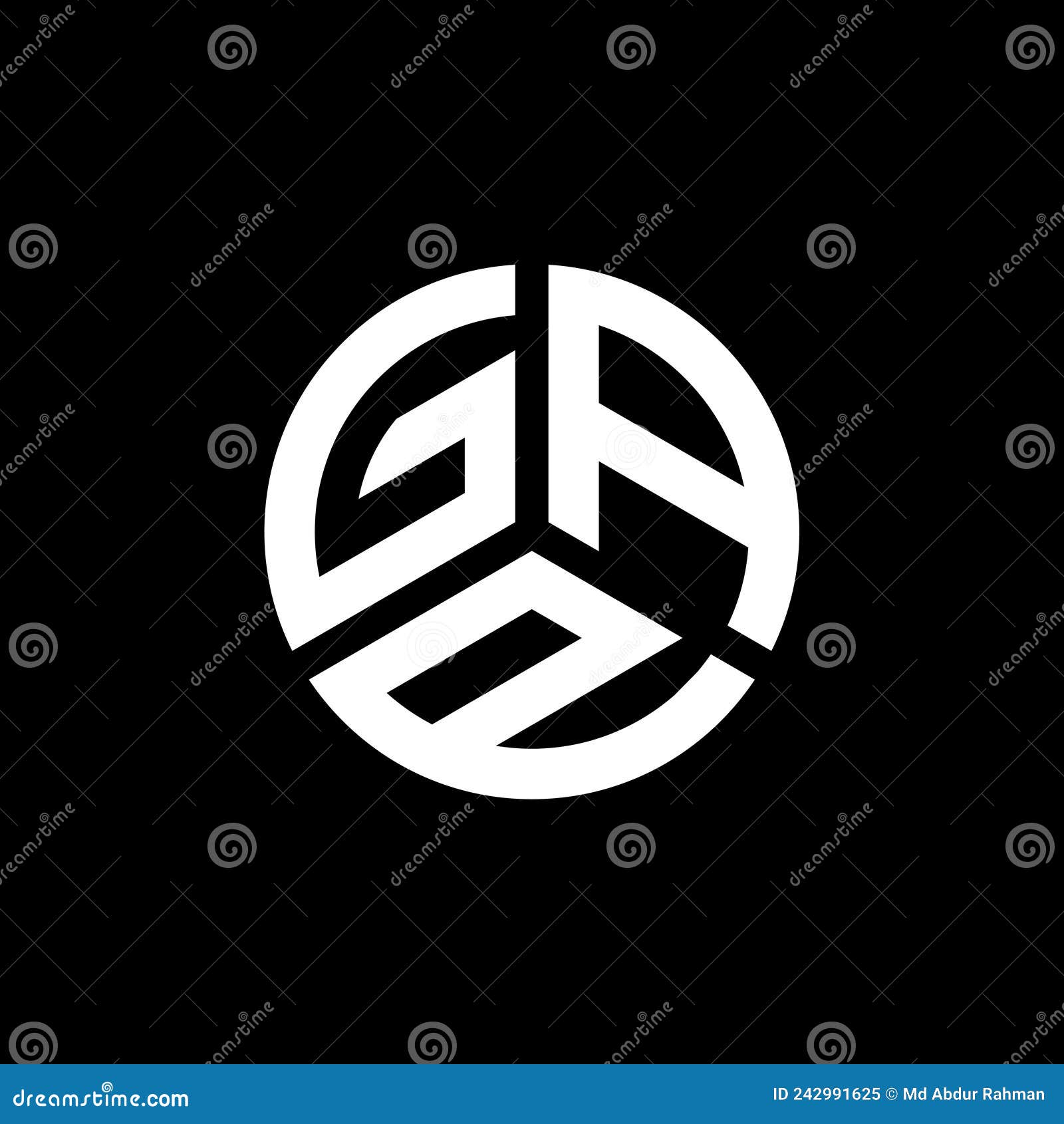 GAP Letter Logo Design on White Background. GAP Creative Initials ...