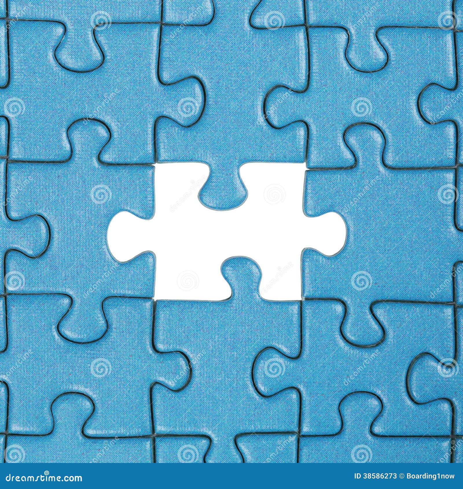 Gap in a Puzzle Topic Problem and Solution Stock Image - Image of ...