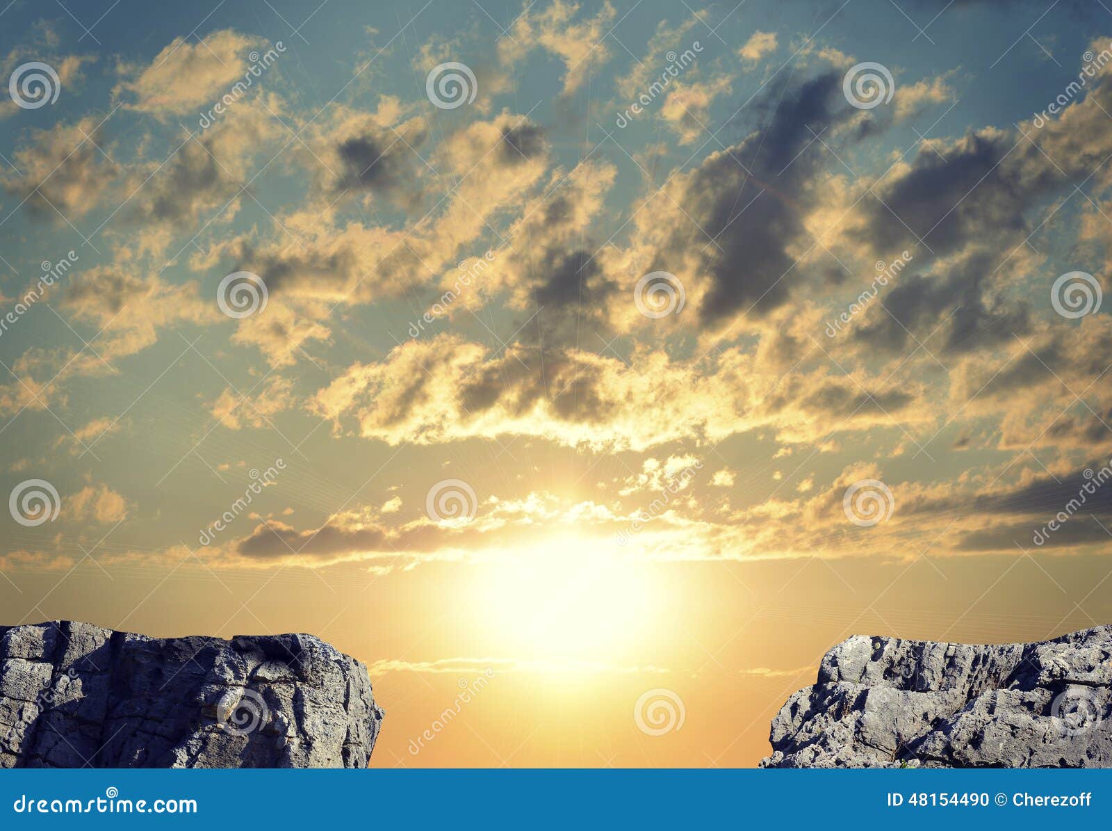 Gap in Rocky Pathway or Chasm between Two Rocks Stock Photo - Image of ...