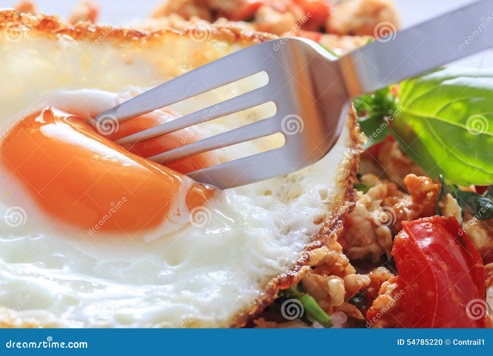 Gapao rice stock photo. Image of thai, rice, side, fried - 54785220
