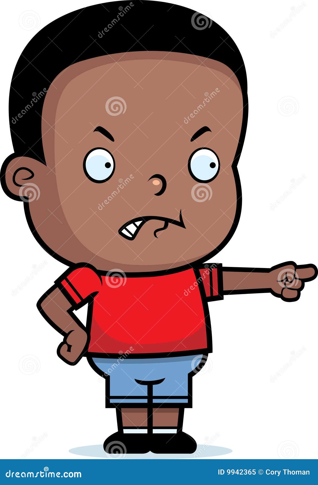 Garçon fâché illustration de vecteur. Illustration du bambin - 9942365