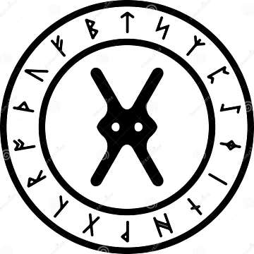 Gar ancient rune stock vector. Illustration of mysticism - 76790580