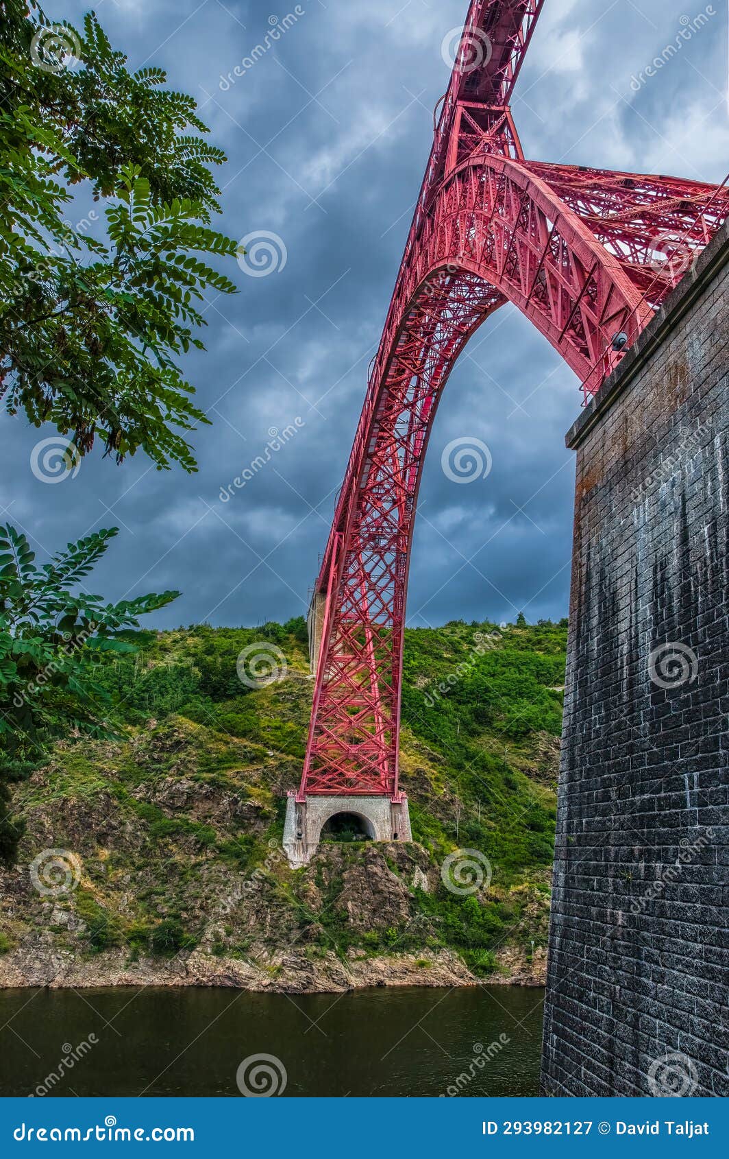 Garabit Viaduct in France stock image. Image of outdoors - 293982127