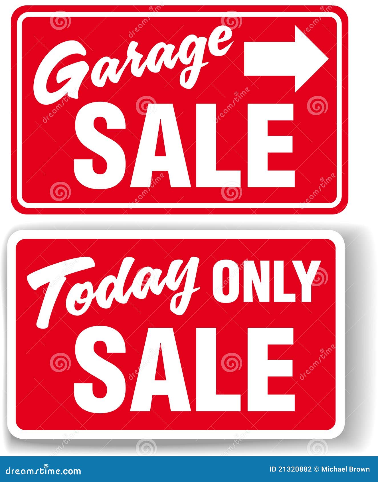 Garage Arrow Today only SALE Sign Stock Vector - Illustration of arrow ...