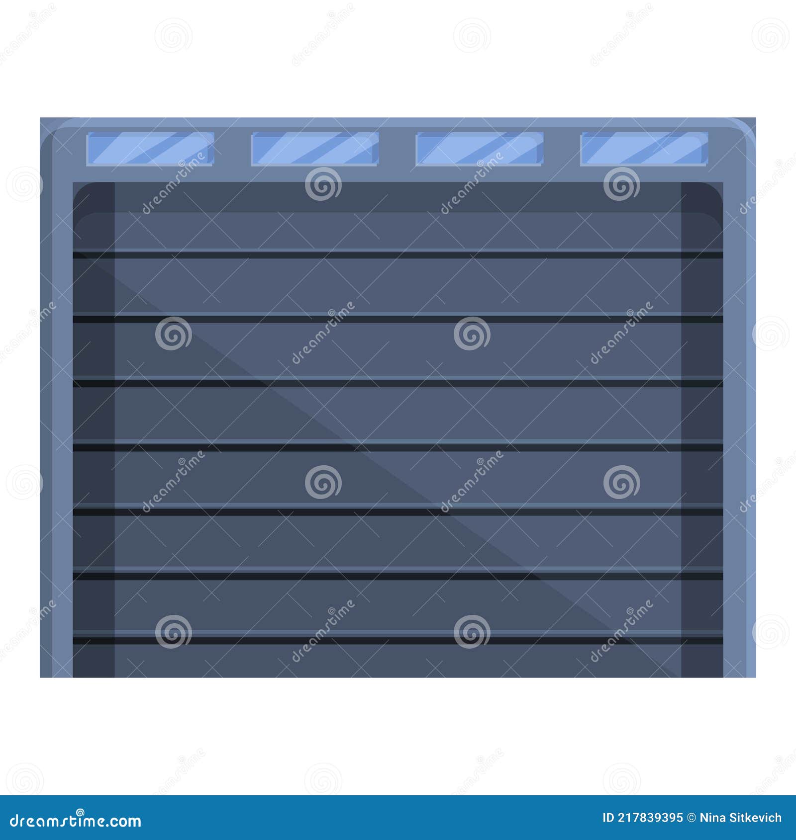 Automatic Gate System Cartoon Vector | CartoonDealer.com #93032205