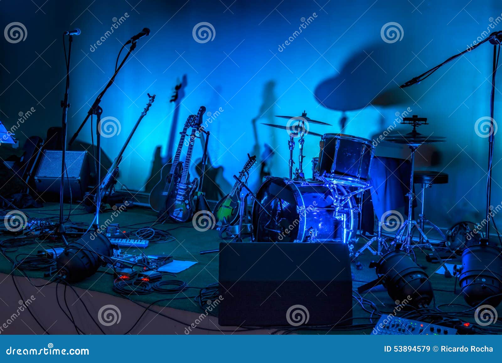 Garage band stage stock image. Image of garage, live - 53894579