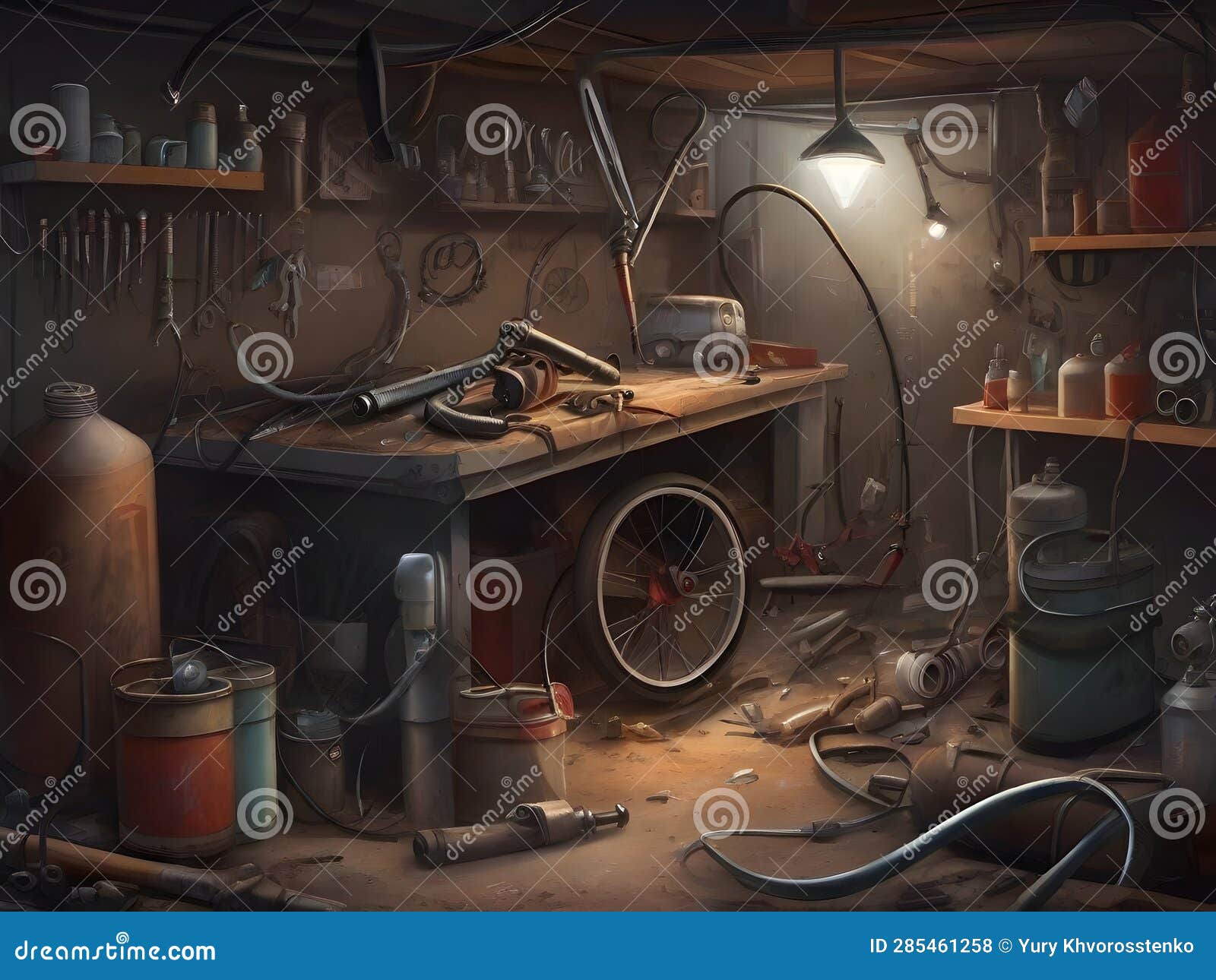 Clutter Garage Royalty-Free Stock Photography | CartoonDealer.com ...