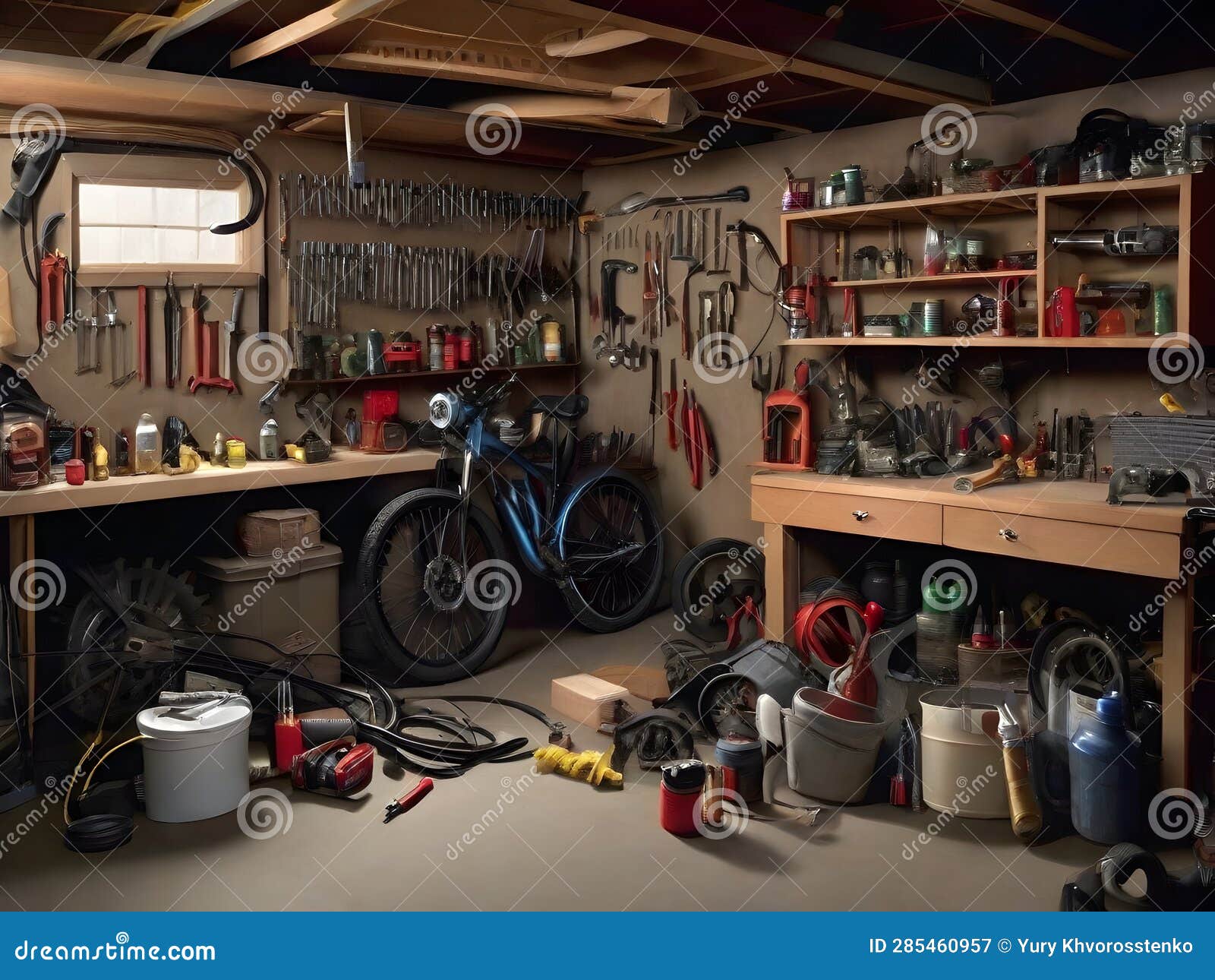 Clutter Garage Royalty-Free Stock Photography | CartoonDealer.com ...
