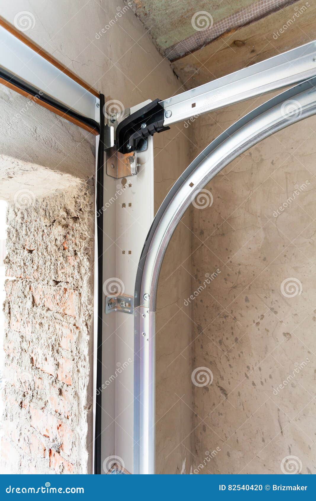 Garage Doors Installation. Post Rail and Spring Installation / Assembly ...