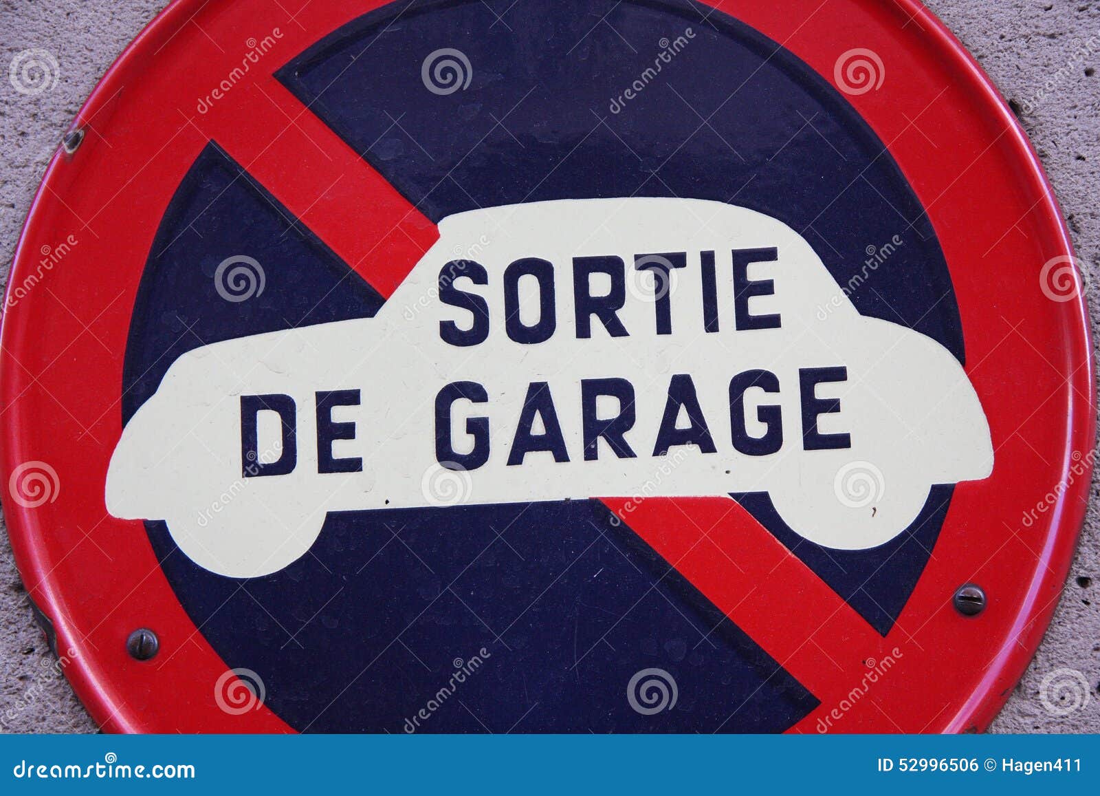 Garage Exit sign stock photo. Image of sign, risk, exit - 52996506