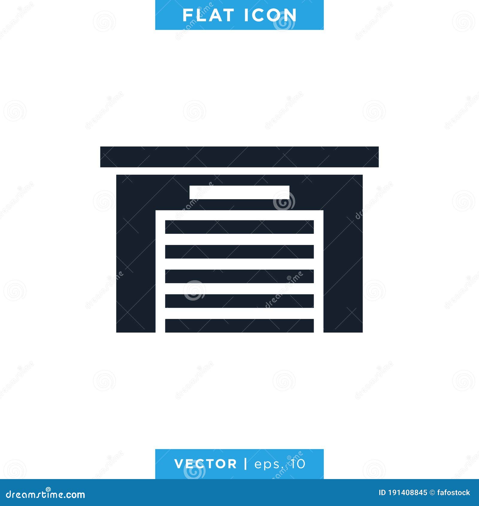 Garage Icon Vector Design Template. Stock Vector - Illustration of ...