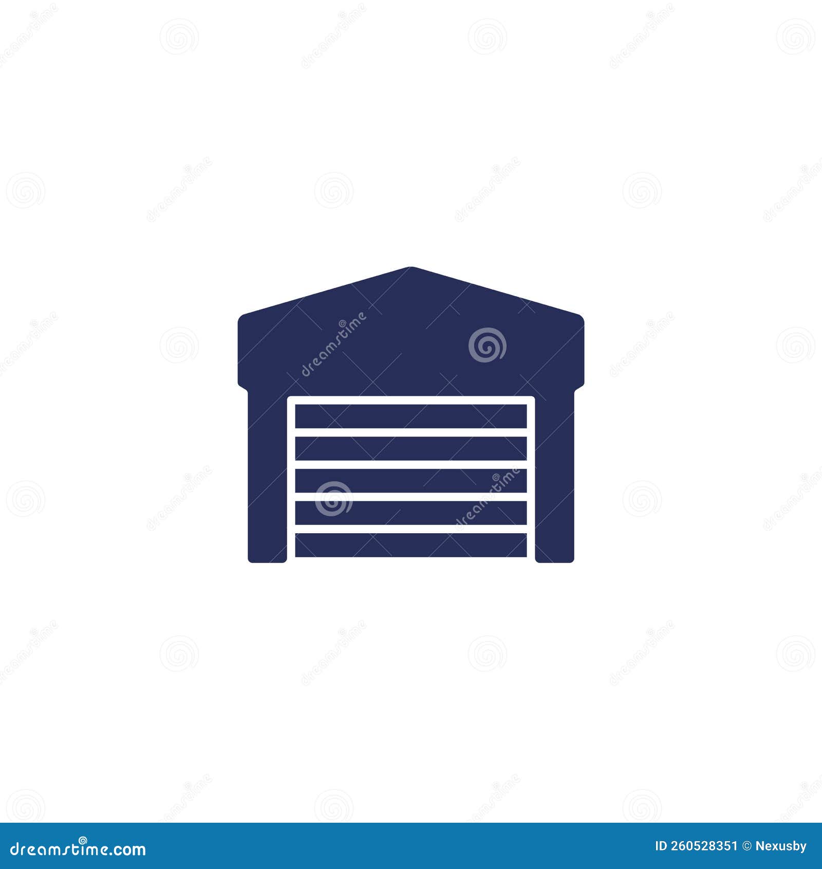 Garage Icon on White, Vector Stock Vector - Illustration of repair ...