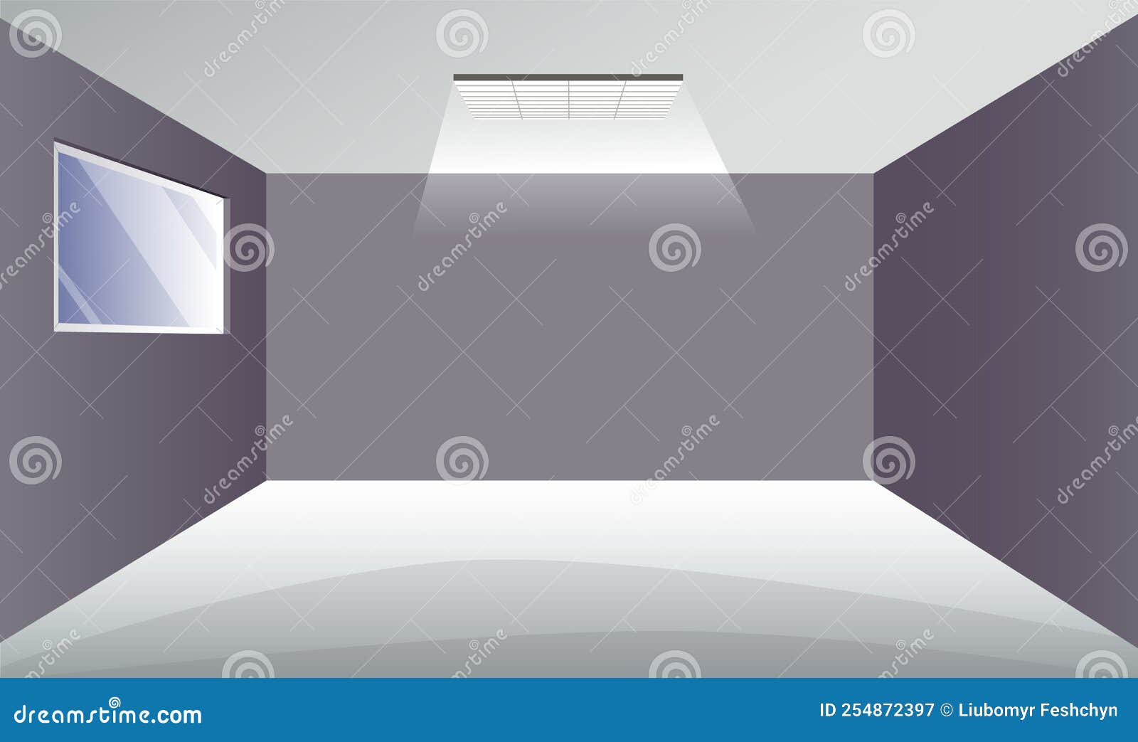 Garage Interior without Instruments. Empty Workshop. Workplace of the ...