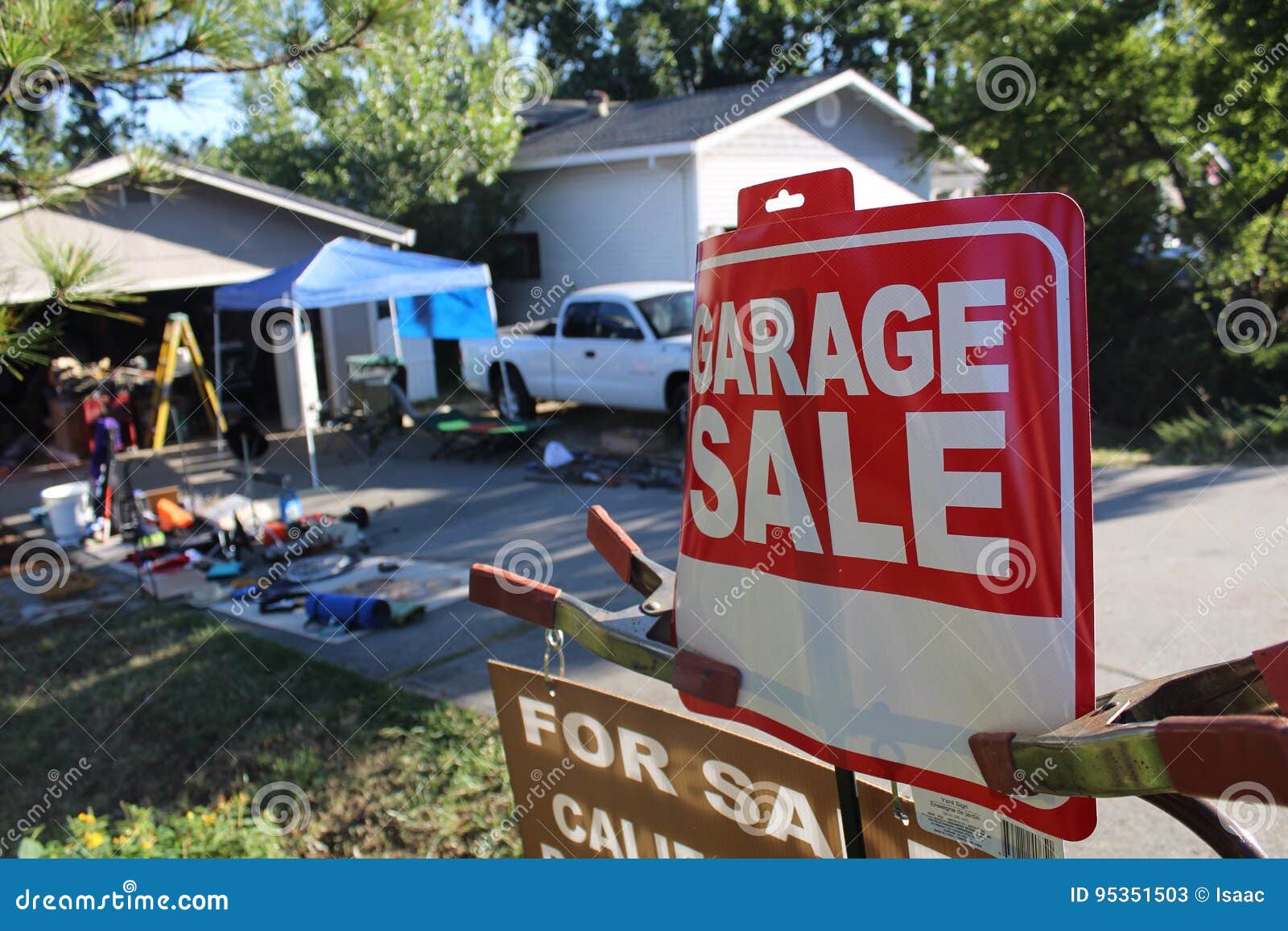 Garage sale stock image. Image of background, garage - 95351503