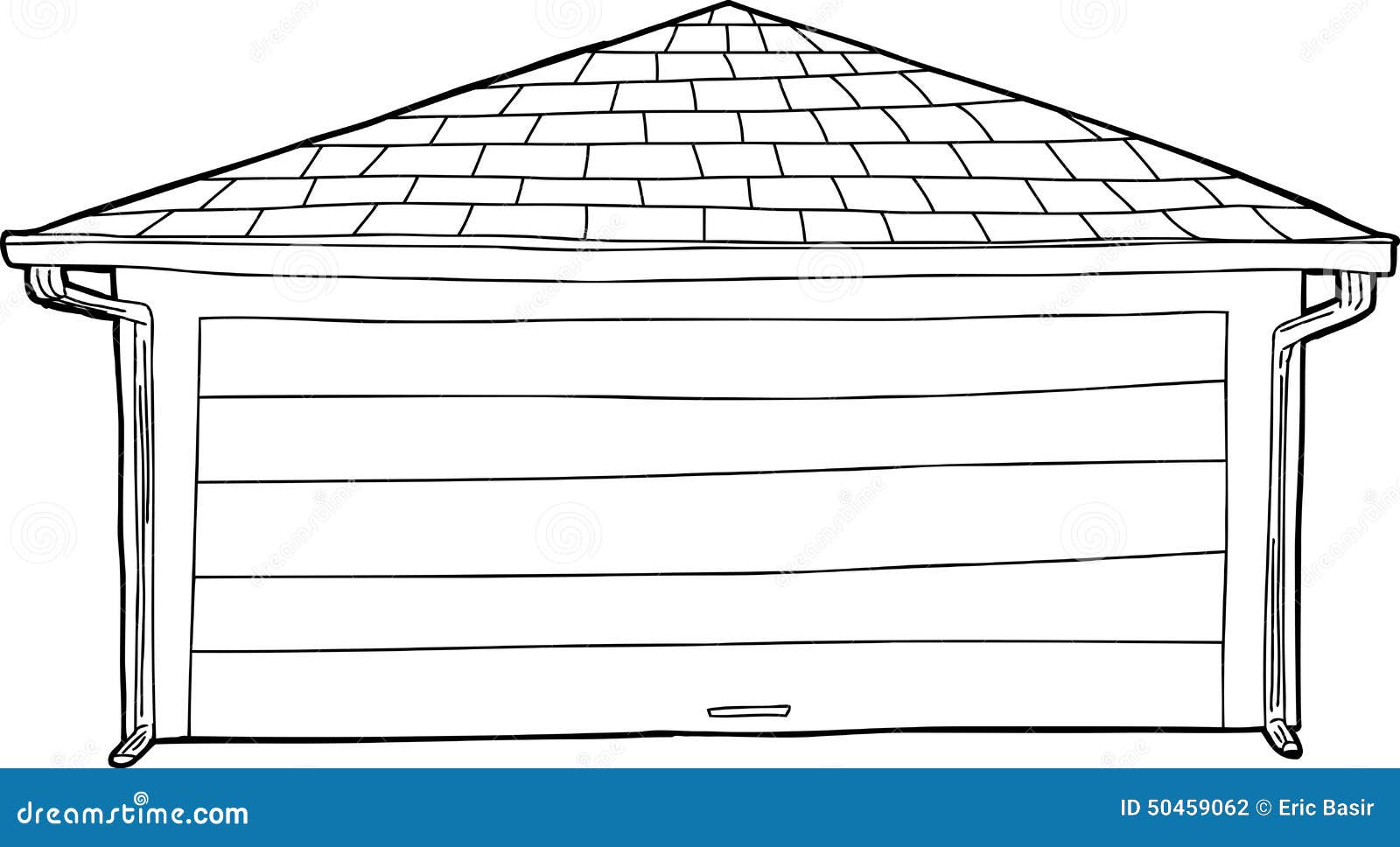 Garage simple décrit illustration stock. Illustration of architecture ...