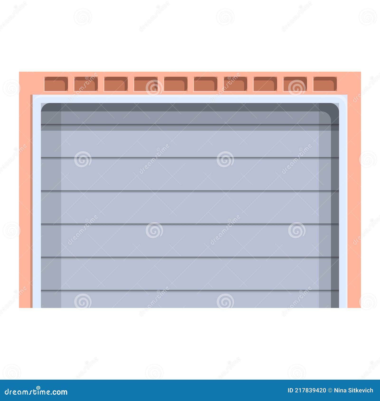 Garage Smart Gate Icon, Cartoon and Flat Style Stock Vector ...