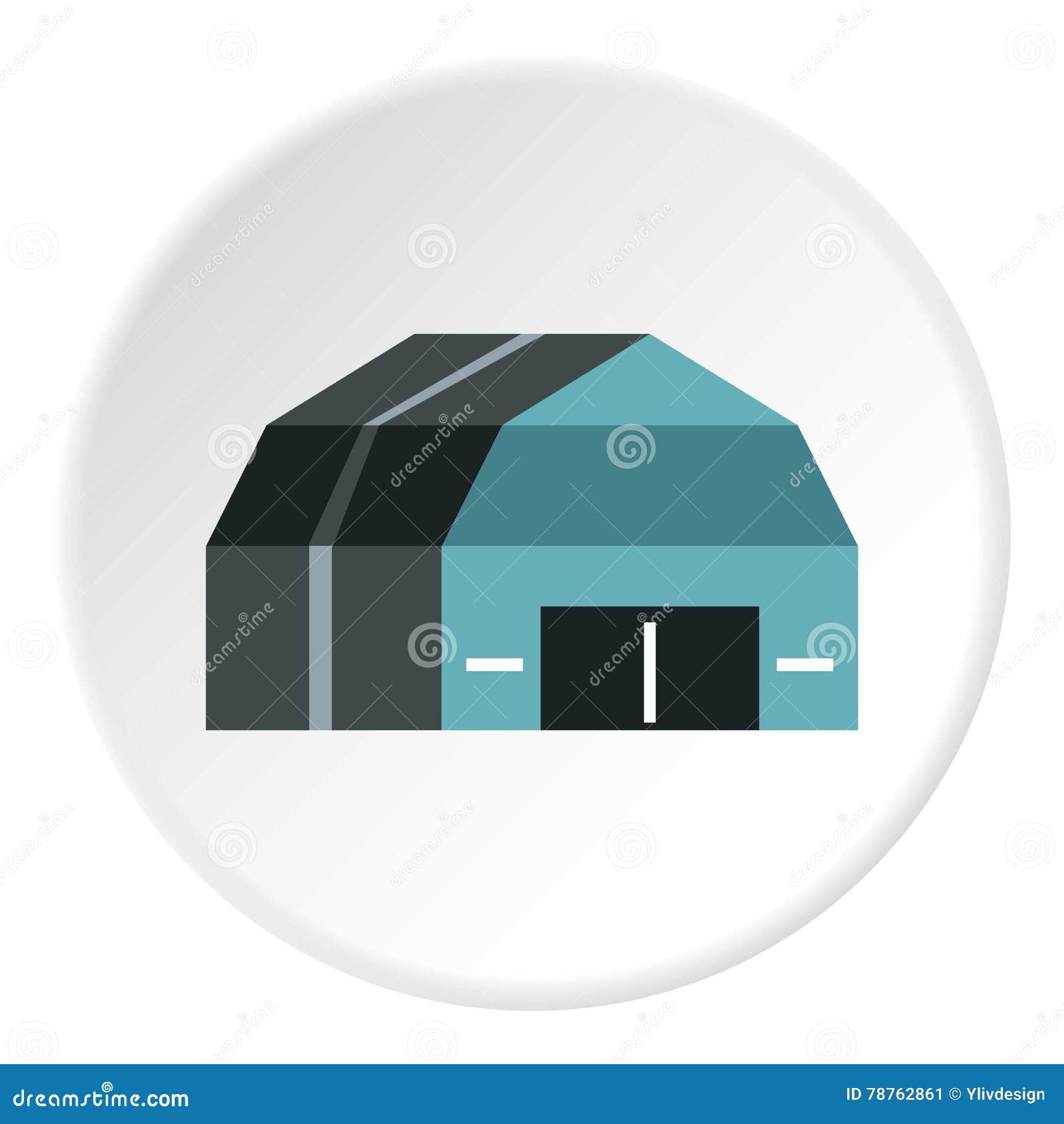 Garage Storage Icon, Flat Style Stock Vector - Illustration of ...