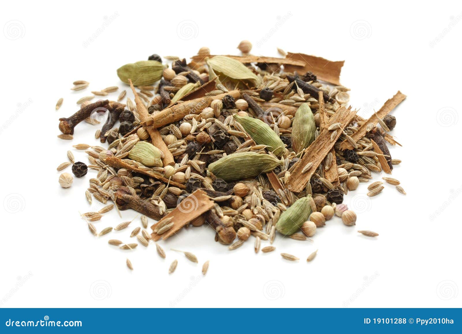 Garam Masala , Indian Spice Mix Stock Photo - Image of white, indian ...