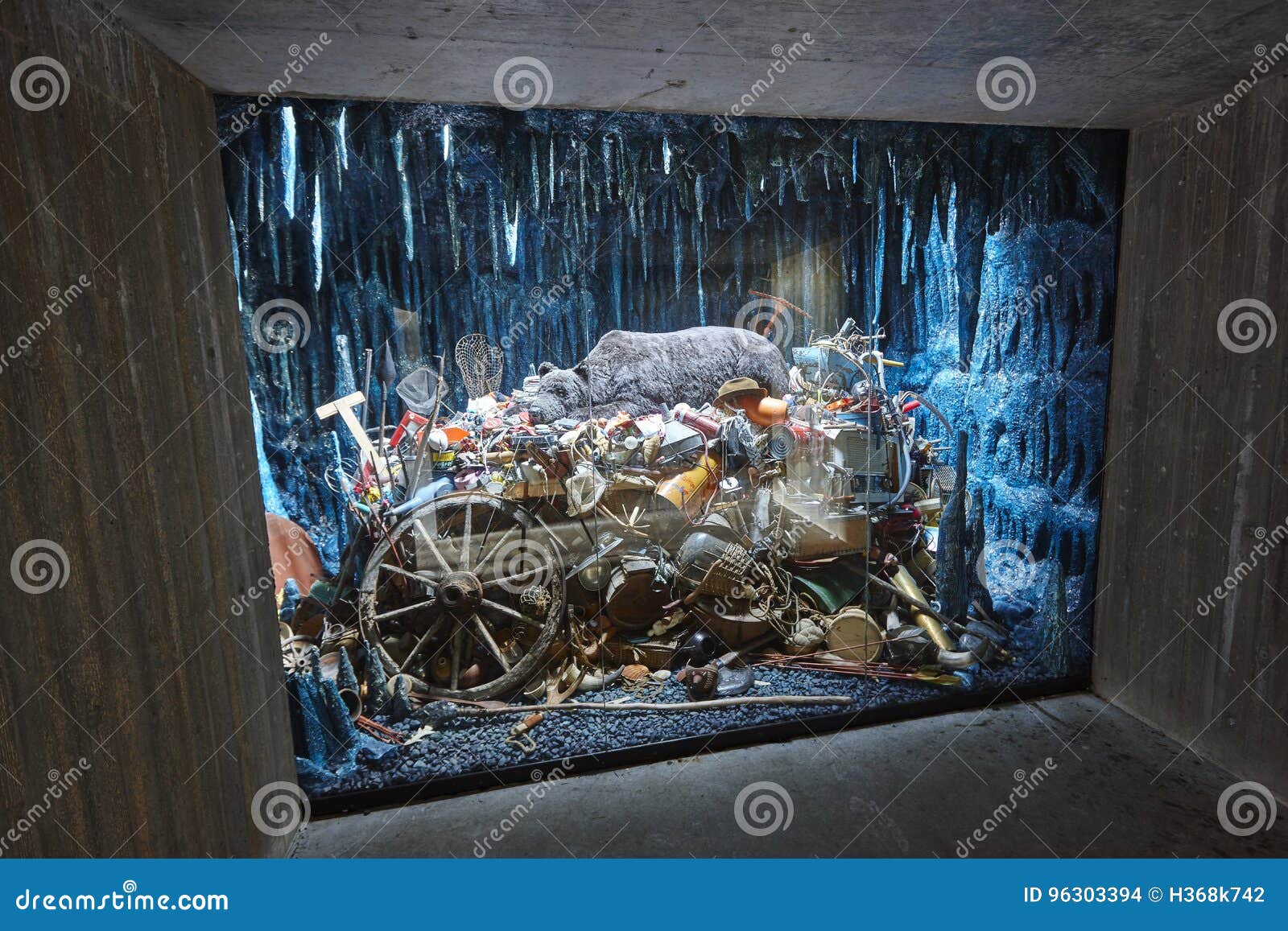 Garbage on an Artificial Cave. Recycle. Green Planet Editorial Stock ...